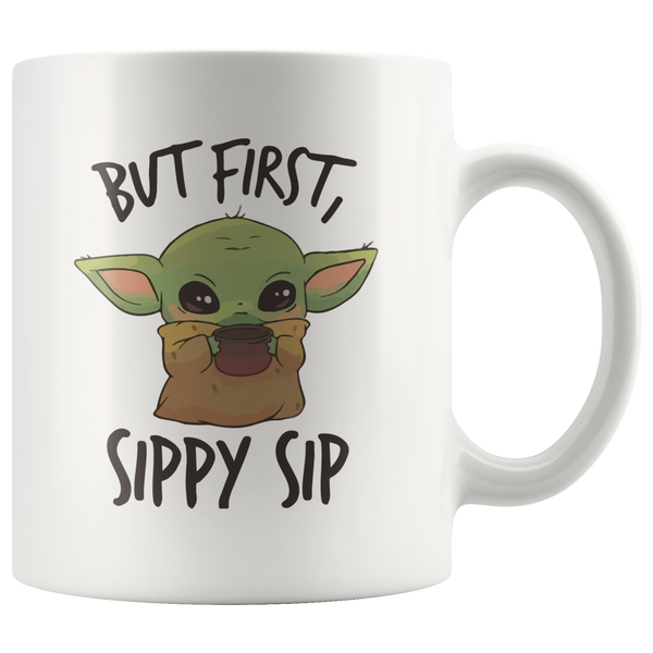 [TL] Movie Coffee Mug - But First Sippy - The Green Baby Alien Space C ...